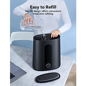 6L Humidifiers for Bedroom,Cool Mist Humidifiers for Home,Ultrasonic Top Fill Humidifier,Quiet,with Essential Oils,Baby,Plant,Easy Clean,Humidifiers for Large Room,Living Room,Office,Nano-Coating,50H