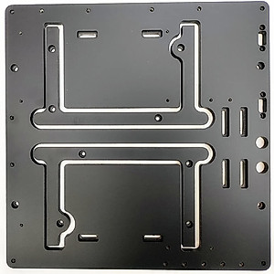 EDIY Open Air ATX PC Frame HTPC Water Cooling Test Bench Aluminum Case Bare Overclocking DIY Computer Support Graphics Card, Black