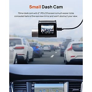70mai 2.7K UHD Dash Cam Front and Rear A500S, Dual Dash Camera for Cars, Dashcam with APP, Sony IMX335, ADAS, Built-in WiFi GPS, 2'' IPS Screen, WDR, Night Vision, 24/7 Parking Mode, Loop Recording