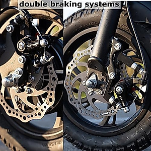 Electric Scooter for Adults, 20 Miles Range 15.5MPH Foldable Commuter E-Scooter with Seat, 450W Powerful Motor 36V 8Ah Battery 12" Air Tire Sport Scooters with Basket (Black)