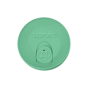 Tervis Travel Lid Made in USA Double Walled Insulated Tumbler Travel Cup Keeps Drinks Cold & Hot, Fits 16oz Tumblers, Mangrove Green