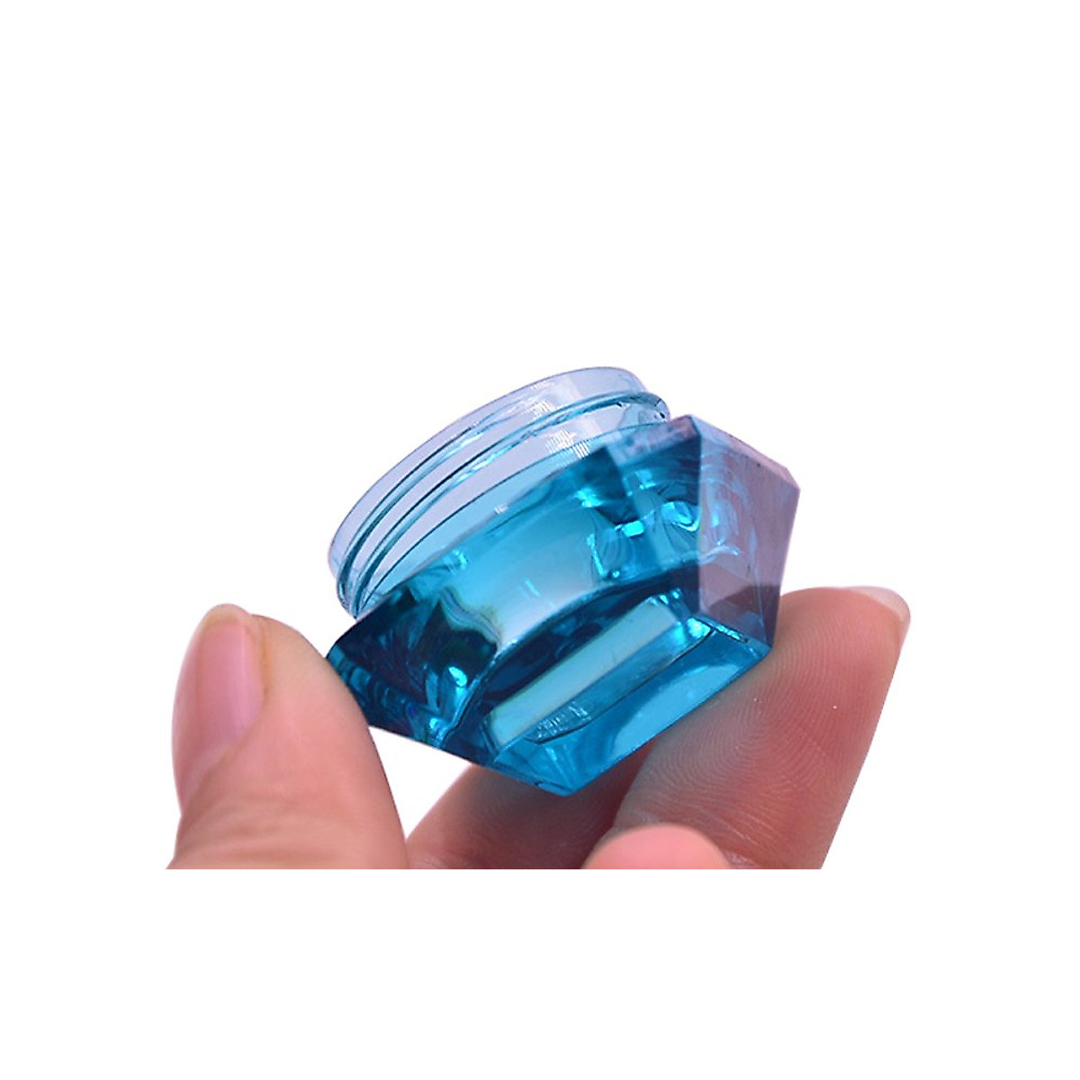 Wowlife 60Pcs 5 Gram/5 ML Cosmetic Sample Empty Container Diamond Plastic Jars for Cream, Eye Shadow, Nails, Powder, Jewelry, Lip balms, Toners