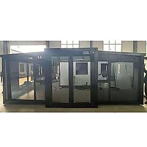 Generic Foldable Container House | New Mobile Home | Luxury Mobile Home | 2 Bedroom Mobile Home | Double Wide Mobile Home | Custom Mobile Homes | Foldable Home | Collapsible Container House, Black
