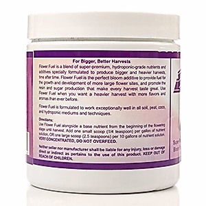 Bloom Booster and Yield Enhancer for Plants - Bigger, Heavier, Healthier Harvests, for Use in Soil and Hydroponics - Super Concentrated Phosphorus and Potassium - Flower Fuel 1-34-32, 250g