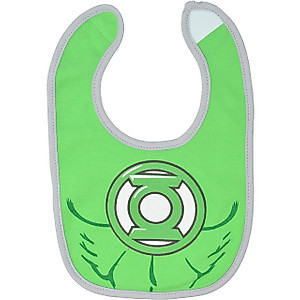 Warner Bros. Justice League Baby Boys 6 Pack Bibs Superman Batman Flash Aquaman Green Lantern