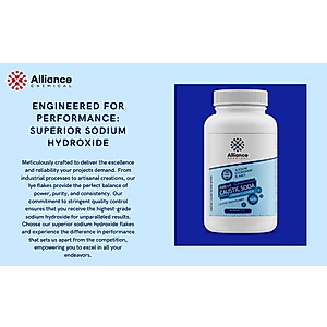 Sodium Hydroxide Flakes - Water Treatment Grade - 8 Pack (16LB Total) - Pure Caustic Soda - for Soaps, Drain Cleaner, Textiles, Water Treatment