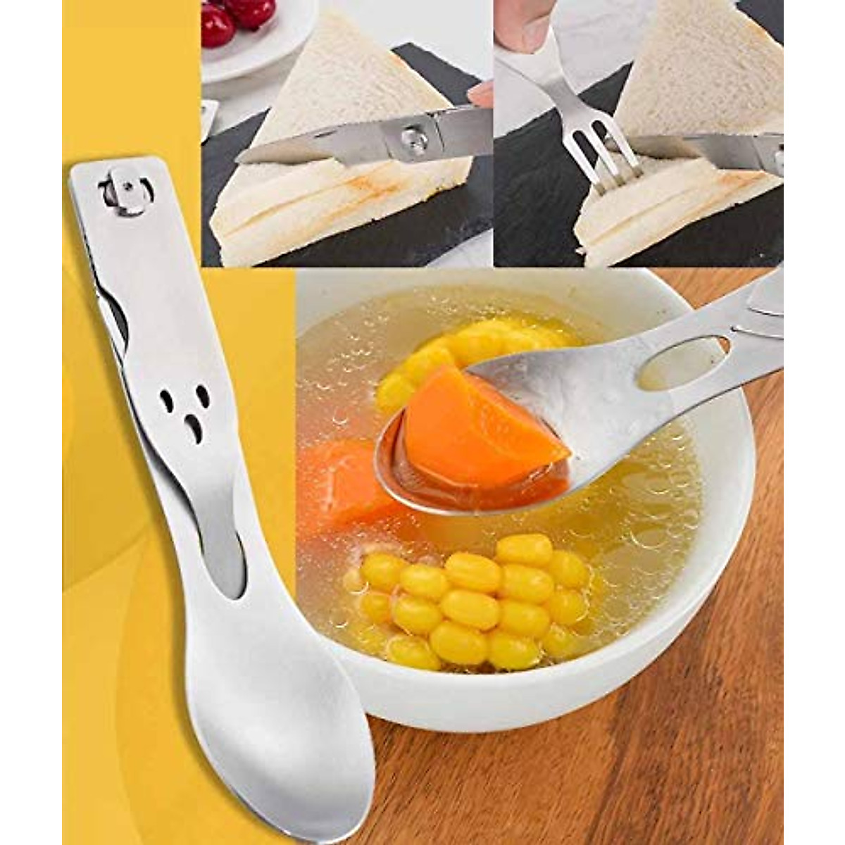 Magnetic Wall Mount Stainless 1 Creative Steel Set Cutlery Portable 3 In Multifunctional Kitchen，Dining & Bar Home Appliances Kitchen Gadgets