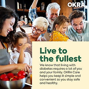 OKRA Pro Test Strips and Lancets for 100 tests Refill Kit