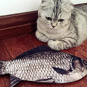 Funny Carp Pen Bag Realistic Fish Shape Make-up Pouch PU Leather Easy Clean Flexible Pen Pencil Case with Zipper