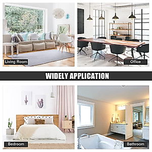 12 Pieces Magnetic Door Stoppers Magnetic Door Stops Stainless Steel Door Catch Door Holder No Drilling with Double Sided Adhesive Tape Screws for Stronger Wall Floor Mount