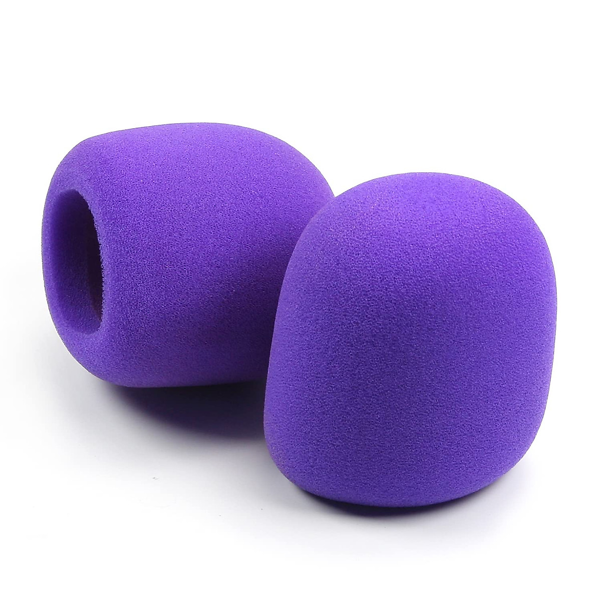 Fielect 2Pcs Microphone Cover Sponge Foam Mic Cover Handheld Microphone Windscreen Shield Protection Micro Foam Filter Purple for KTV Broadcasting