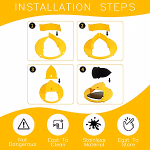 Mouse Trap - Auto Reset - Bucket Lid Mouse Trap - Rat Trap - Reusable Trap Door Style - Multi Catch Mice Control Traps - Bucket Lid Mouse (Item Package Quantity:1)