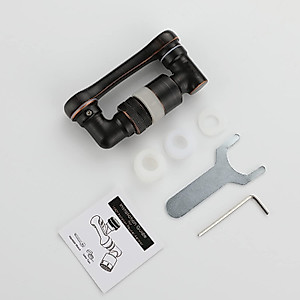 ROLYA 1080° Swivel Faucet Extender Bathroom Rotating Tap Attachment With CUPC Certification Aerator Oil Rubbed Bronze