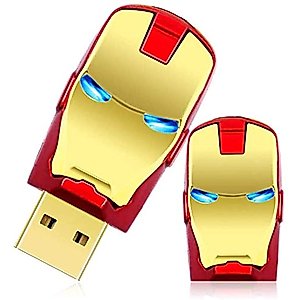 USB Flash Drive Cool Pen Drive 128gb 64gb 16gb 32gb 8gb Easy Storage Memory Card (16GB, Gold)