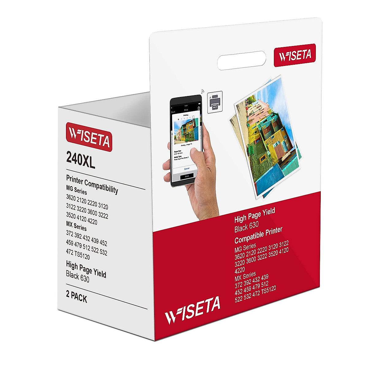PG-240 XL Black Ink Cartridge Replacement for Canon 240 240XL Remanufactured PG-240XL Ink Compatible to Printer TS5120, MG3620, MG2120, MG3120, MG4120, MG2220, MG3220, MG4220, MG3520, MX472 (2 Black)