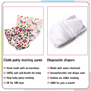 Max Shape Baby Girls Training Underwear,Toddler Girls Training Pants,Training Underwear fo Girls 7 Pack Orange 3T