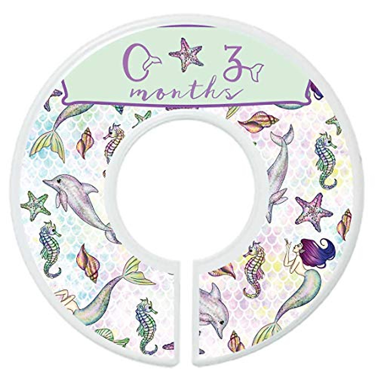 Mumsy Goose Nursery Closet Dividers Closet Organizers Baby Girl Clothes Dividers Mermaid