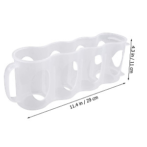 OSALADI 2pcs Refrigerator Organizer Bins 4 Section Pop Soda Can Dispenser Beverage Holder for Kitchen Fridge Freezer Countertops Cabinets