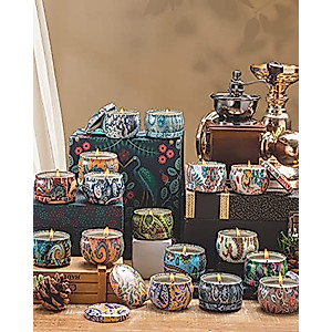 Topsics 16-Pack Scented Candles for Home, Candles Gift Sets for Women, Aromatherapy Candle for Bath Spa Yoga, Each 2.8OZ, 20 Hours Burning Time, Small Gifts for Women for Thanksgiving/ Christmas
