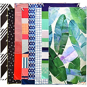 Super Maneuver Microfiber Beach Towel & Bag. Lightweight, Compact & Quick-Dry. For Travel, the Beach, Pool, Gym, Yoga & Camping. Extra Large (71x35.5), Tropical Leaves