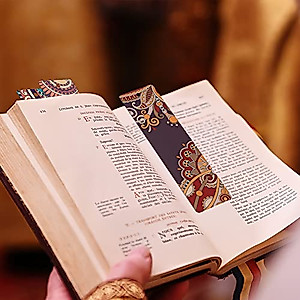 MWOOT 30Pcs Fractal Paper Bookmarks, Double-Sided Page Book Makers Kit for Kids Students School Office, Unique Creative Bookmark for Book Lovers Classroom Prizes Reading Supplies (15 Styles,15x4cm)