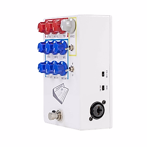 JHS Pedals Colour Box V2 Preamp, CBOXV2 Guitar Effects Pedal, Multi-instrument Compatible, Studio-grade EQ and Distortion Generator, 9V DC, Multicolor