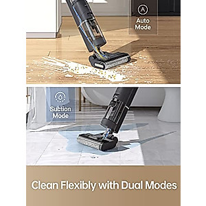 Dreametech H12 Smart Wet Dry Vacuum, Cordless Hardwood Floor Cleaner One-Step Cleaning Vacuum Mop Great for Multi-Surface