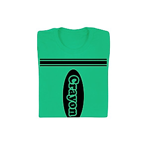 Crayon Halloween Team Costume Funny Design Gift Womens T-Shirt, Green, Medium