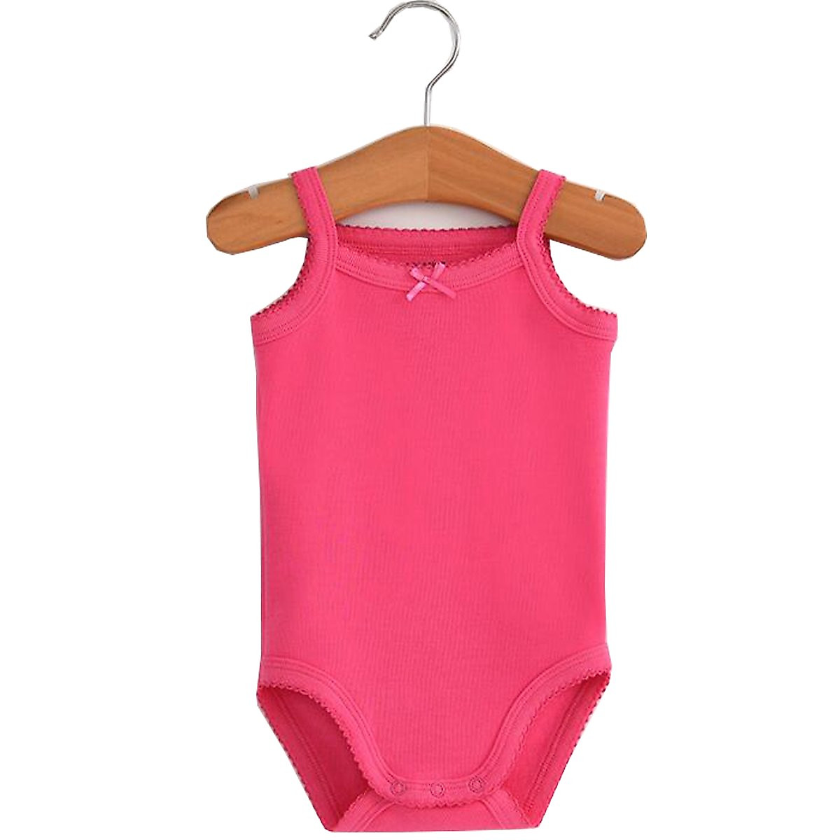 Infant/Toddler Baby Girls Spaghetti Strap Bodysuit Sleeveless Baby Tank Top Cotton Baby One-Pieces Pack of Summer Baby Clothes Outfit (2-3T)