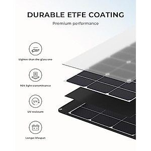 OUKITEL 200W Portable Solar Panel for Power Station, Foldable Solar Panel w/ 4 Kickstands, IP65 Waterproof Solar Panel w/MC-4 Output for Outdoor RV Camper