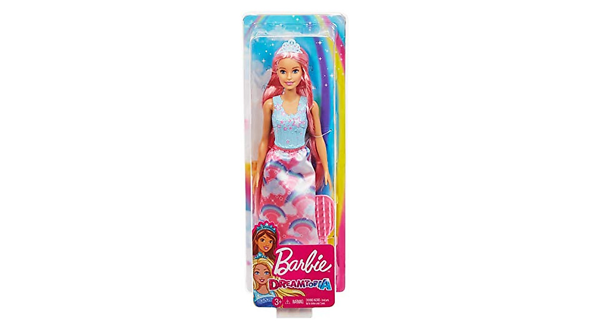 Barbie Dreamtopia Rainbow Princess Doll with Long Pink Hair