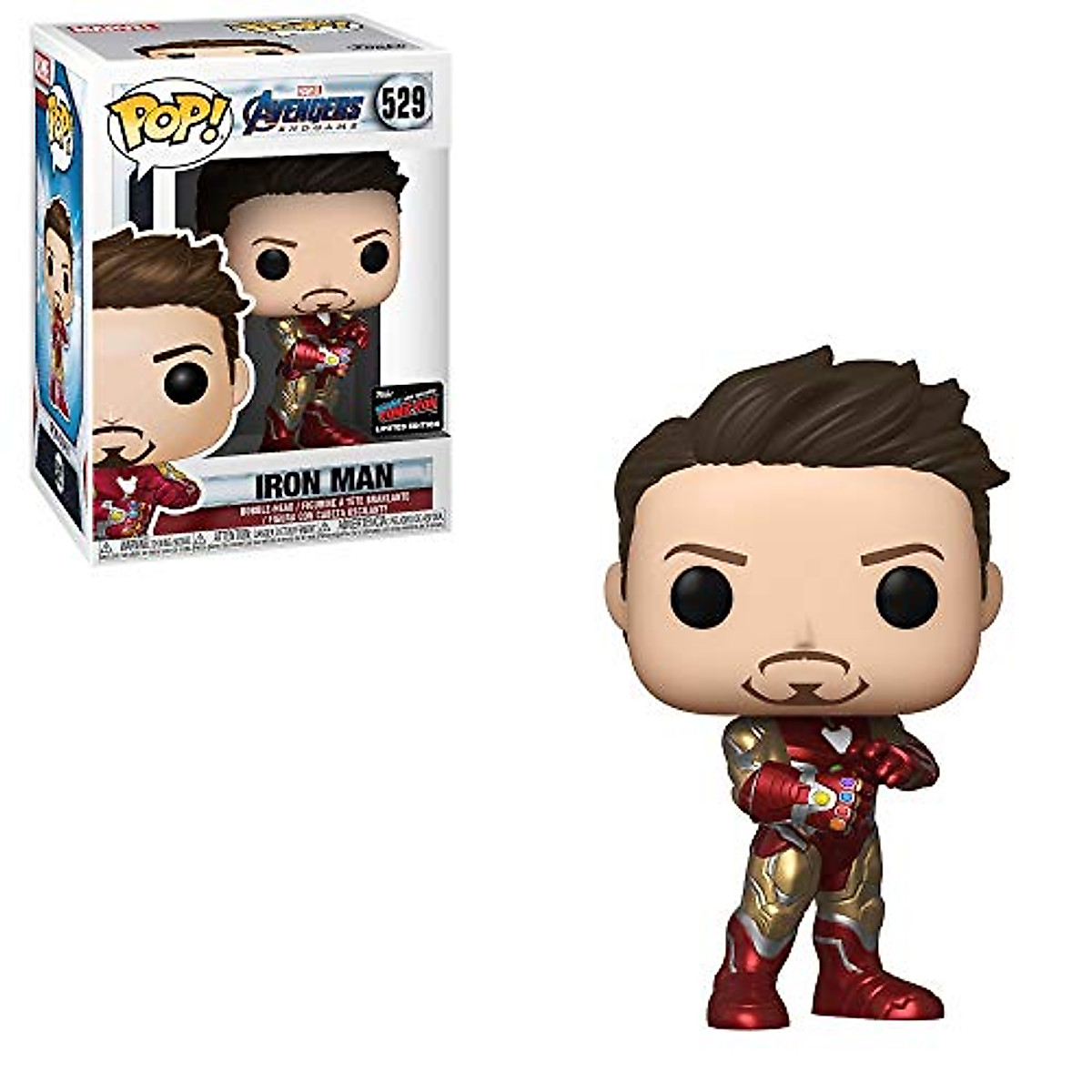 Funko Pop! Marvel: Avengers Endgame - Tony Stark (Iron Man 3) with Gauntlet, Fall Convention Exclusive