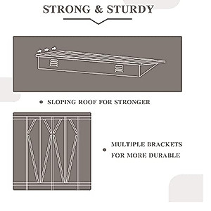 Oakmont Outdoor 4×6 FT Storage Shed Walk-in Garden Tool House with Double Sliding Doors, Steel Cabin Yard Lawn (Grey)