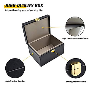 briidea Faraday Box Key Fob Protector, RFID Signal Blocking Box, Faraday Box Signal Blocking Shielding Box for Car Key