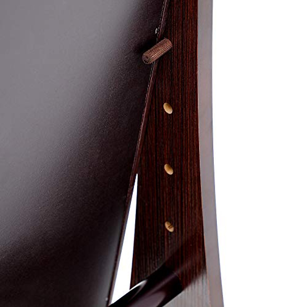 Knocbel LED Jewelry Cabinet Full Body Mirror Lockable Jewelry Armoire Standing Angel Adjustable Storage Organizer Box with Inner Mirror & 2 Drawers, 15.75" L x 14.96" W x 61.42" H (Brown)