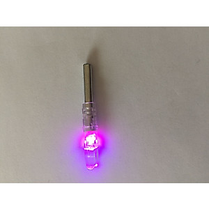JIEXI HWYP Automatically Lighted Led Nocks for Inner Diameter 6.3 mm Compound Bow Arrows GT Size Pack of 6 (Purple)