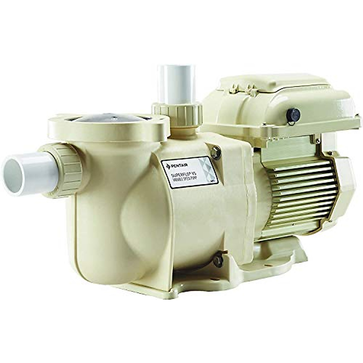 Pentair EC-342001 SuperFlo VS Variable Speed Pool Pump, 1 1/2 Horsepower, 115/208-230 Volt, 1 Phase - Energy Star Certified, Almond