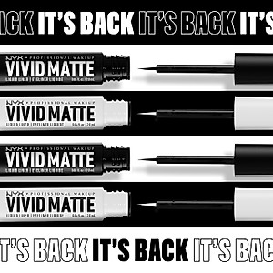 NYX PROFESSIONAL MAKEUP Vivid Brights Liquid Eyeliner - Vivid Sapphire (Sapphire Blue)