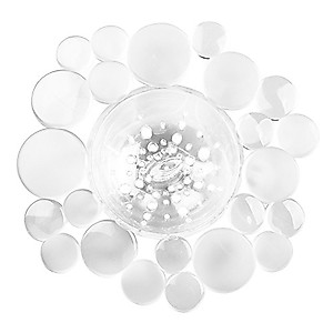 iDesign Bubbli BPA-Free Flexible PVC Plastic Sink Strainer - 5.56" x 5.51" x 1.37", Clear