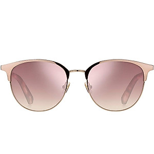 Kate Spade New York Women's Joelynn/S Cat Eye Sunglasses, Pink Havana/Pink Flash Silver, 52mm, 18mm