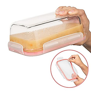 Glass Food Storage Containers 10 Pc, Airtight Glass Storage Containers with Lids, Glass Lunch Bento Boxes, Leak Proof BPA Free Glass Meal Prep Containers (5 lids, 5 Containers) Color Coordinating Lids