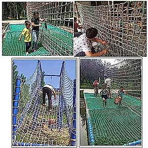 EkiDaz HXRW Rope Net Climbing Net for Kids, Garden Climbing Cargo Net Rope Ladder, Outdoor Play Protective Safety Net Playground Sets for Backyards (Size : 2 * 3m(6.6 * 9.9ft))