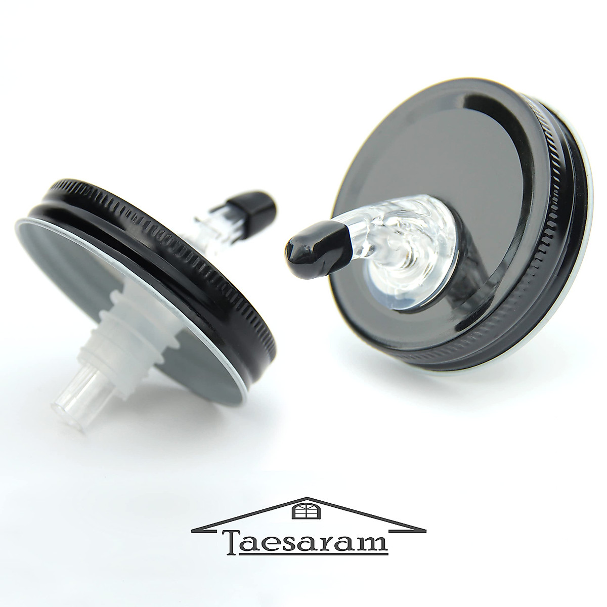 Mason Jar Pour Spouts Lid TinPlate Mason Jar Lid Dispenser Sprouting Lid Free Flow (4 units Metal Multicolor)