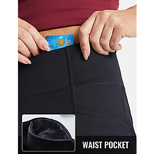 BALEAF Women's 12" Bermuda Shorts Long Shorts Knee Length Running Walking Workout Athletic Stretch Pockets Black L