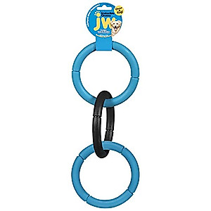JW Pet Durable Dog Toys - Interactive Rubber Tug & Chew Toy For Dogs Large