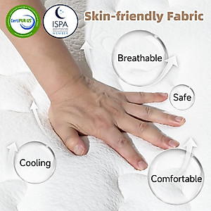 AICEHOME Twin Mattress, 14 Inch Individual Pocket Springs with Gel Memory Foam, Medium Firm Mattresses in a Box, Hybrid Twin Size Mattress with Pressure Relief