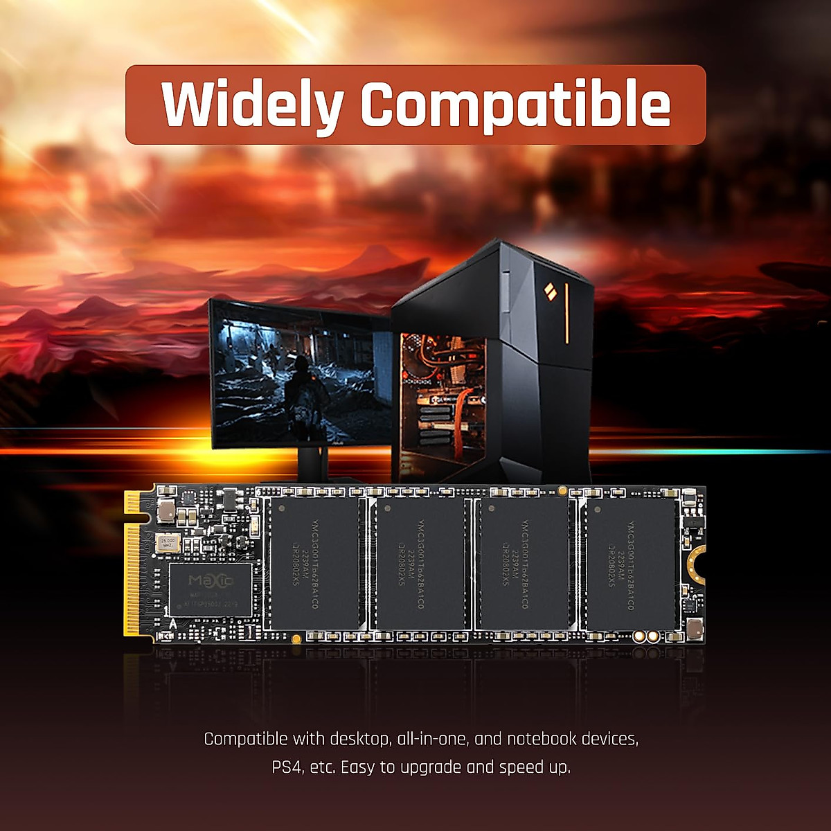 Hikvision E3000 Internal NVMe PCIe M.2 SSD 512GB, Internal Solid State Drive, Gen 3x4, 2280, 3D NAND Flash Memory, Up to 3500MB/s Read Speed