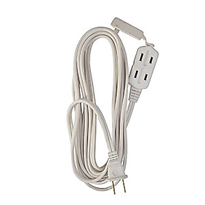Woods 0600W 3-Outlet 16/2 Cube Extension Cord w/ Power Tap, 6-Feet, White