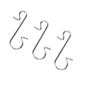 Fdit Hooks,Mini 1 Inch S Hooks, Metal Hangers Hanging Hooks Multi-Purpose Metal S-Shaped Hooks for DIY Crafts Decoration, Pack of 100(White)