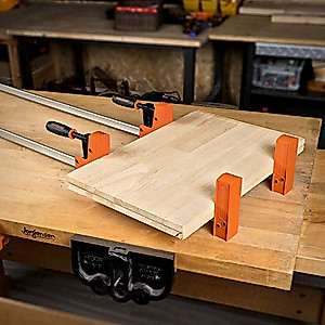 Jorgensen 48-inch Bar Clamps, 90°Cabinet Master Parallel Jaw Bar Clamp Set, 2-pack